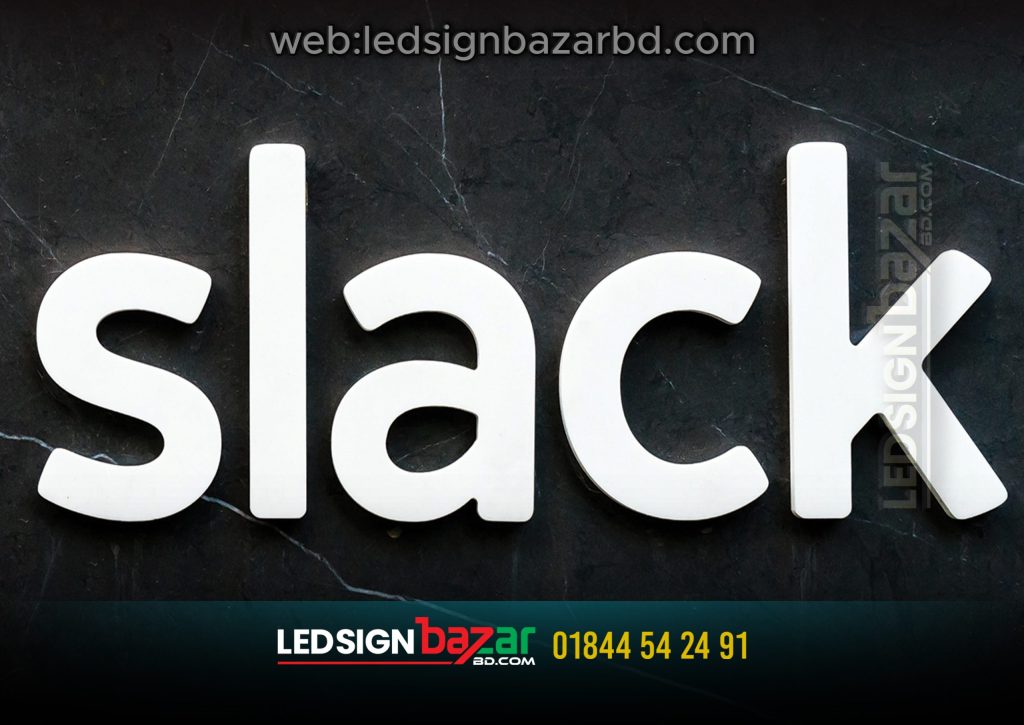 WHITE COLOUR ACRYLIC LETTER SIGNS BD - Led Sign Bazar /Best LED ...