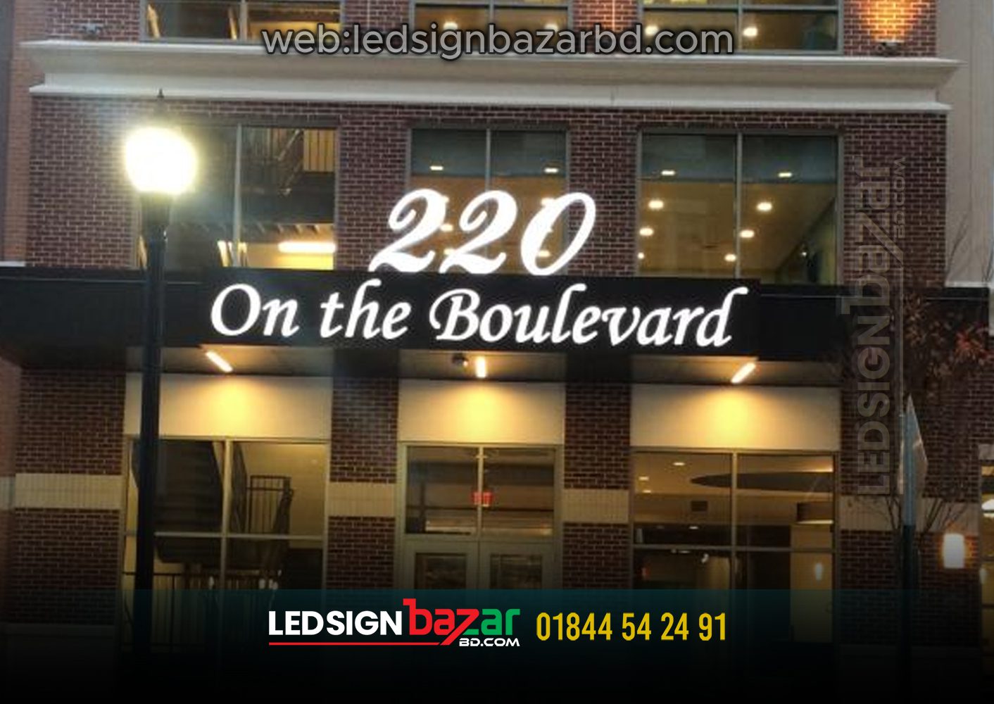 Acrylic Led Lighting Sign Board In Bangladesh